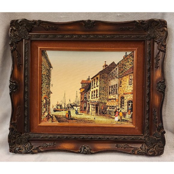 D Baxter - Artist | Art | Seaside Alley Hand Painted Signed Art Wood ...
